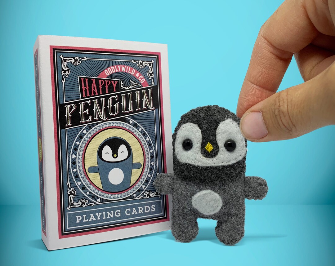 Mini Penguin Soft Toy, Matchbox, Handmade, Felt, Gift for Christmas ...
