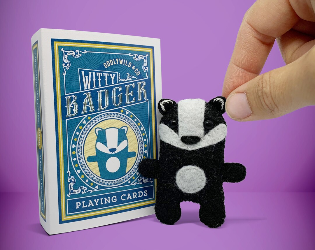 Handmade Felt Badger Soft Toy: Christmas Stocking Stuffer - Etsy
