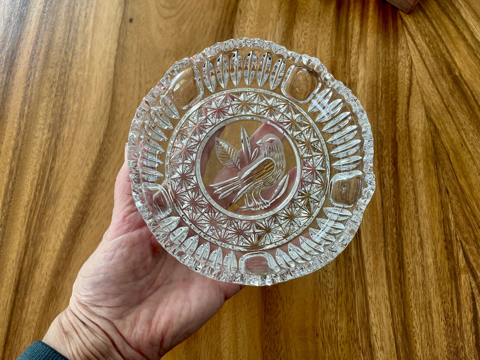Vintage Bird Crystal Bowl Made by Hofbauer in Germany Crystal Byrds ...