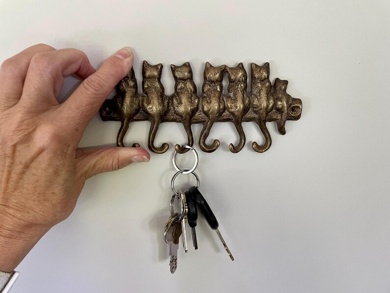 Vintage Brass Cats Tails Key Holder - Etsy