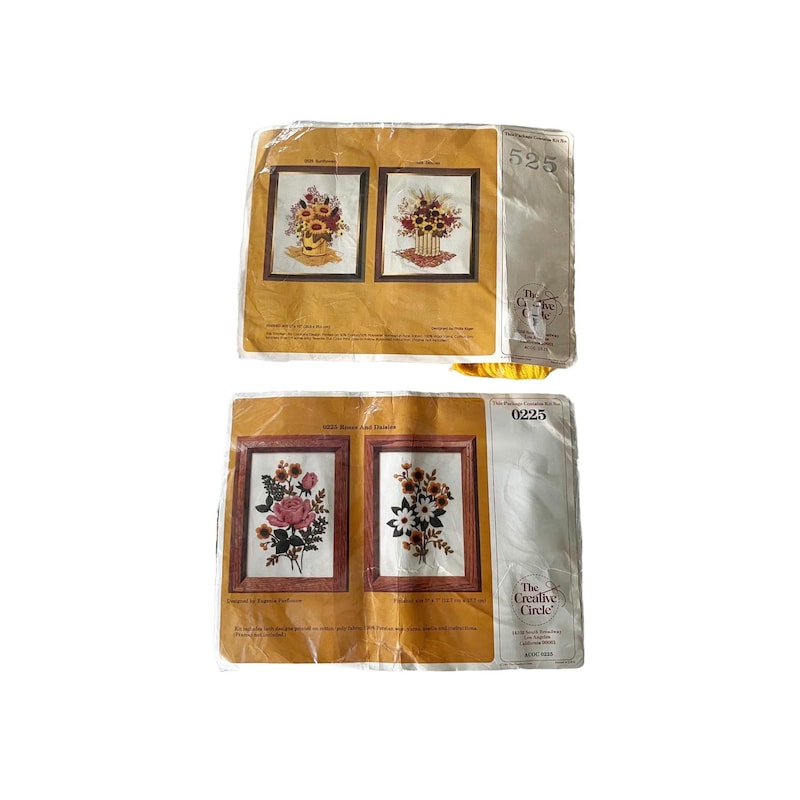 Vintage Crewel Kit - Etsy