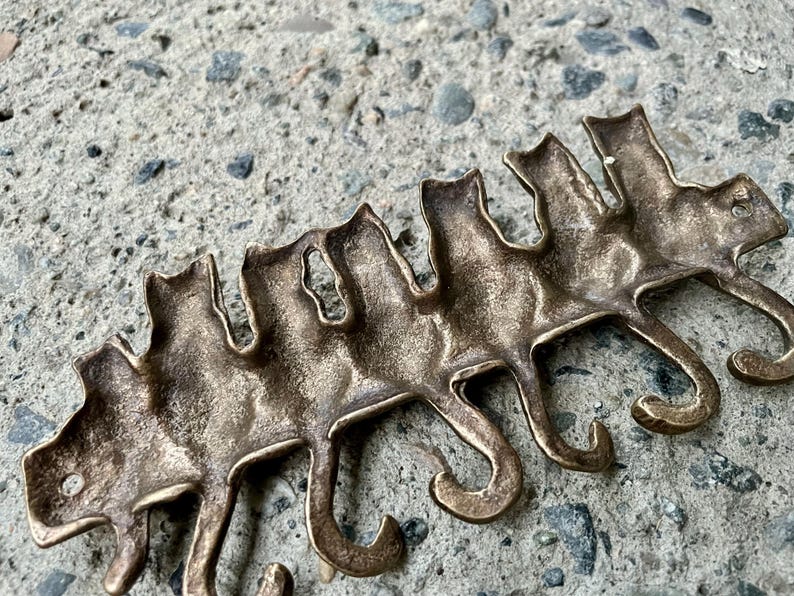 Vintage Brass Cats Tails Key Holder - Etsy