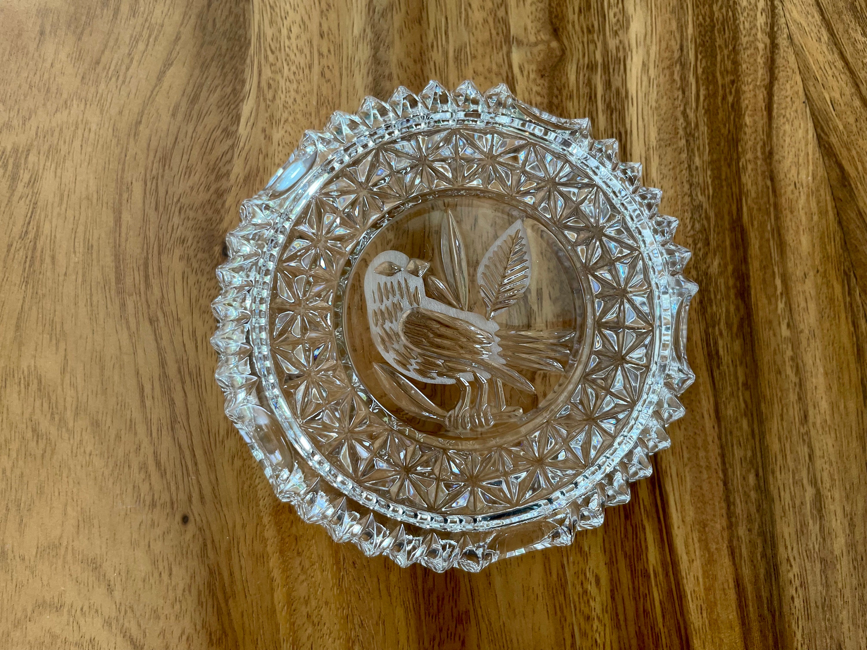 Vintage Bird Crystal Bowl Made by Hofbauer in Germany Crystal Byrds ...