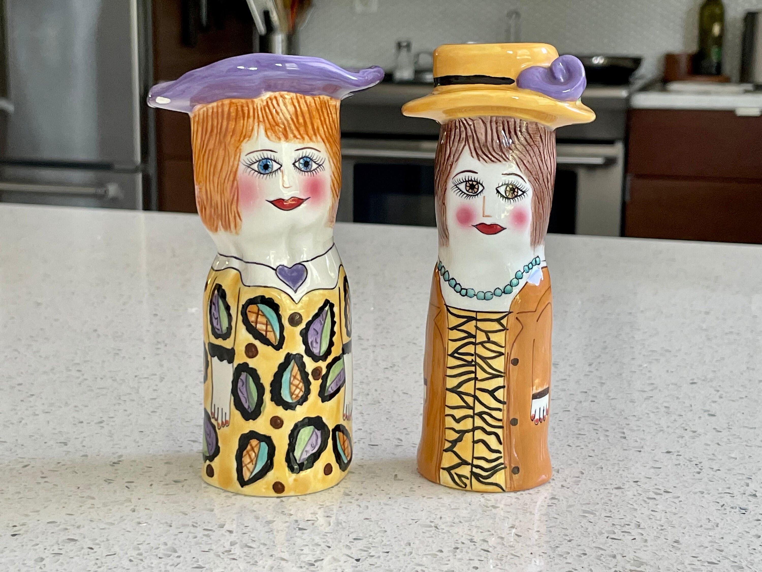 Vintage Susan Paley by Ganz Salt and Pepper Shakers Jeanie and Allison ...