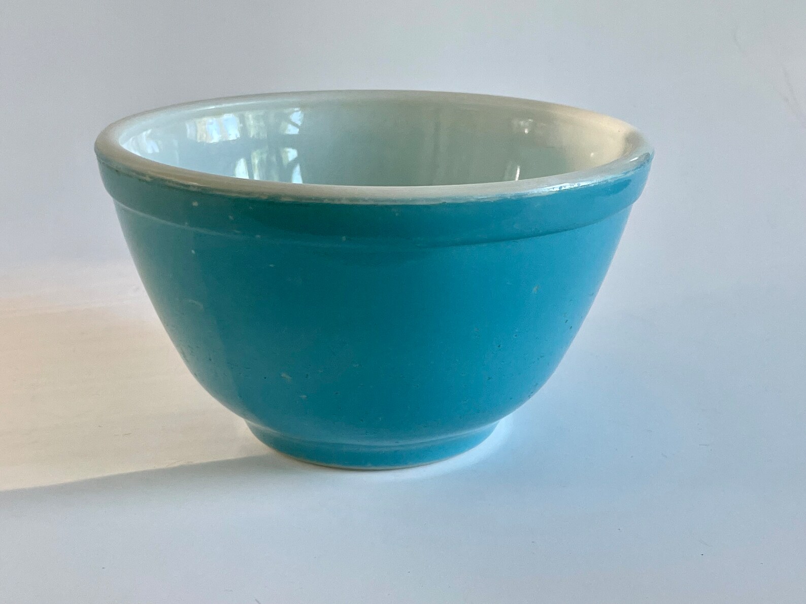 Small Vintage Turquoise Blue Pyrex Mixing Bowl - Etsy