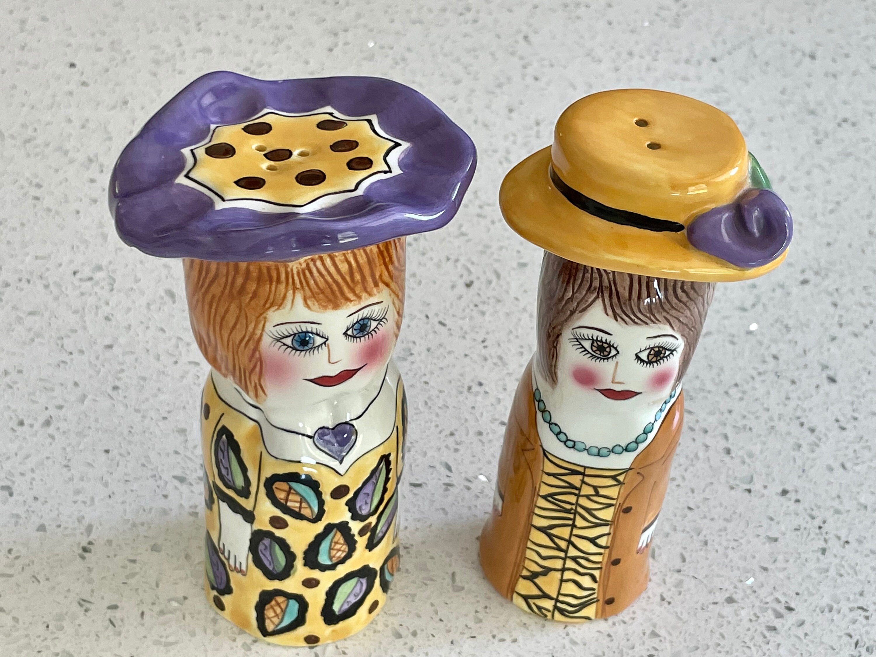 Vintage Susan Paley by Ganz Salt and Pepper Shakers Jeanie and Allison ...