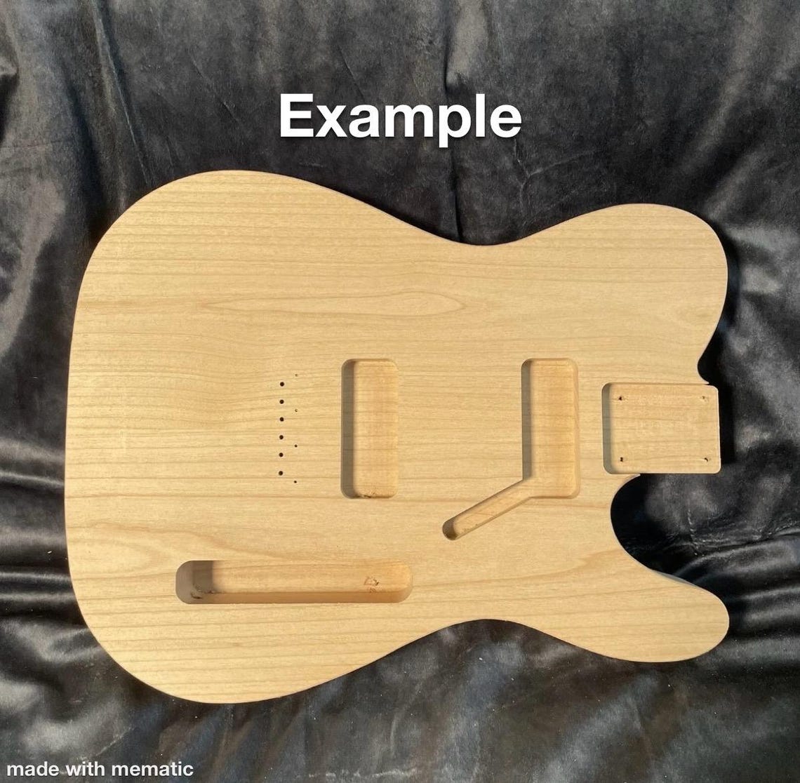 T-style Guitar Body Drawings, P90 Pickups, SVG DXF CNC File (digital ...