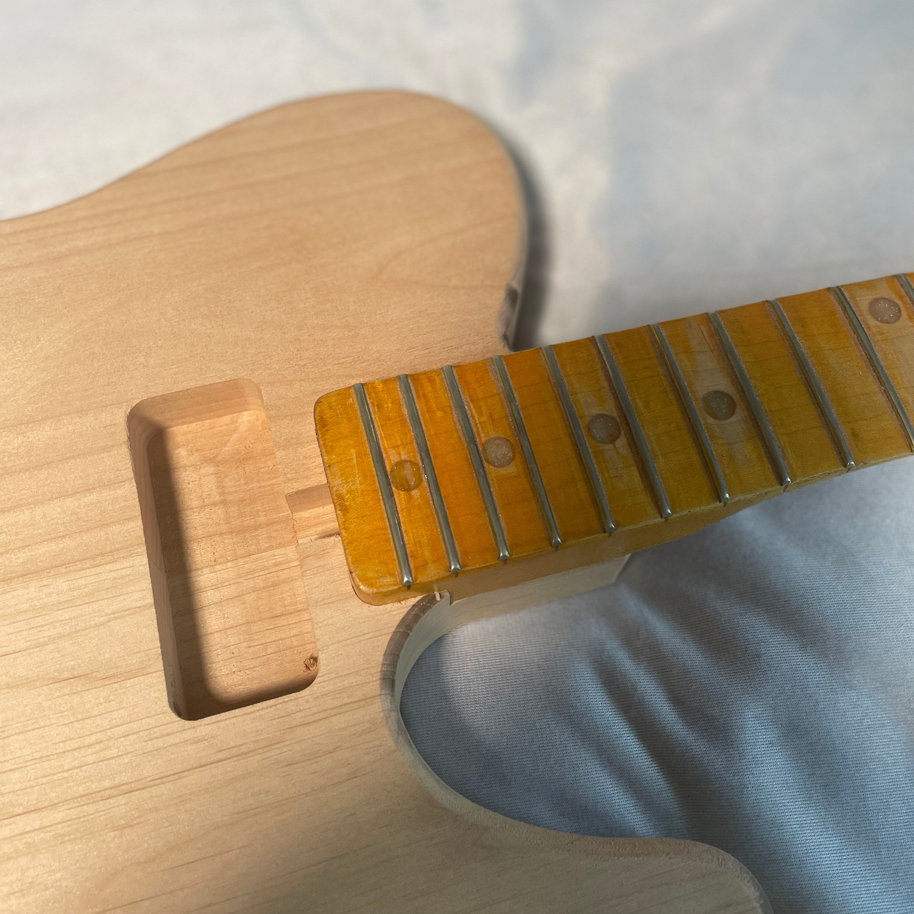 Unfinished Telecaster Tele Electric Guitar Body Solid Alder, P90 Neck ...