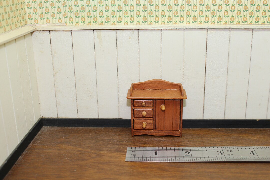 1:24 Scale Miniature Drawers and Door Cabinet by D2E - Etsy