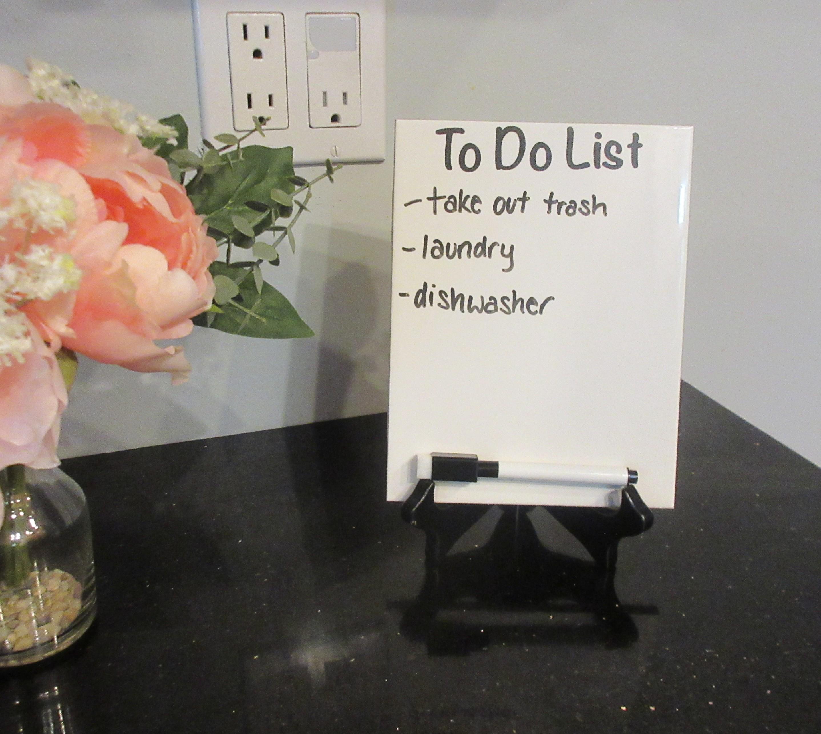 Dry Erase to Do List Tile With Marker - Etsy
