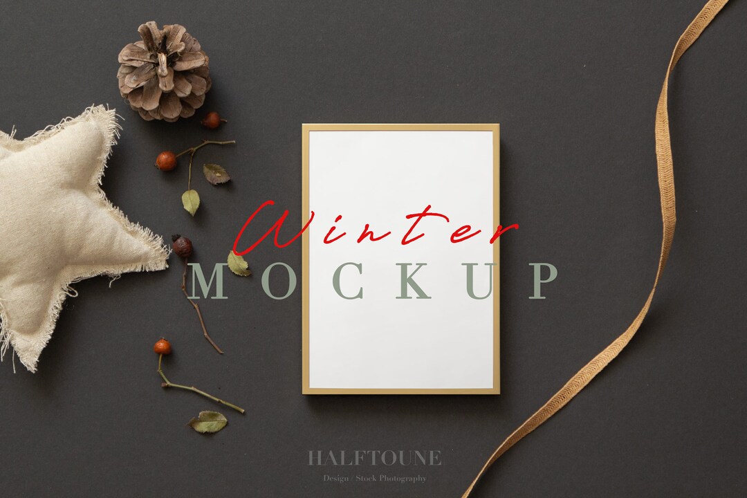 Winter Mockup, Christmas Mockup, Xmas Mockup, Christmas Photography ...