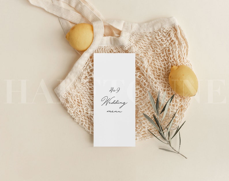 Menu Card Mockup Wedding Menu Mockup Menu Mockup Menu Mock - Etsy
