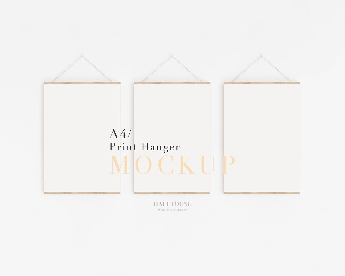 A4 Print Hanger MockupA4 MockupA4 Poster MockupPoster | Etsy