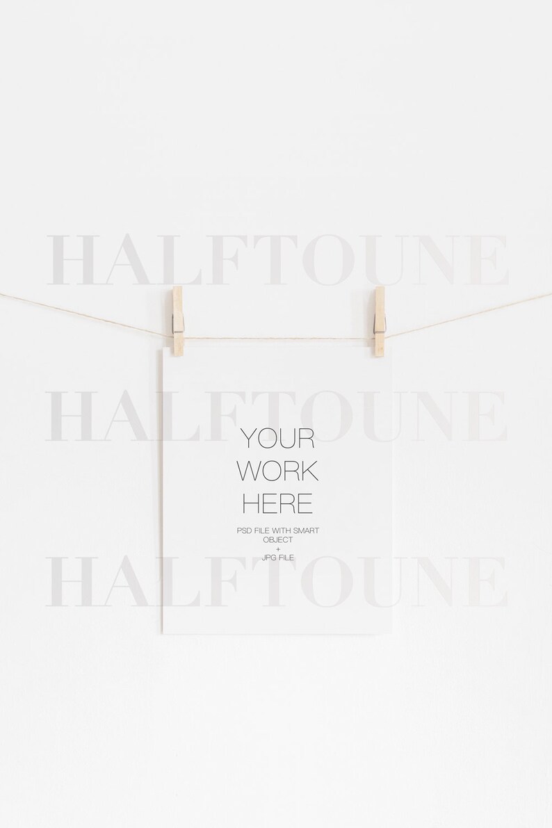 Poster Mockupposter & Pegs Mockupprint Mockupcustomizable | Etsy