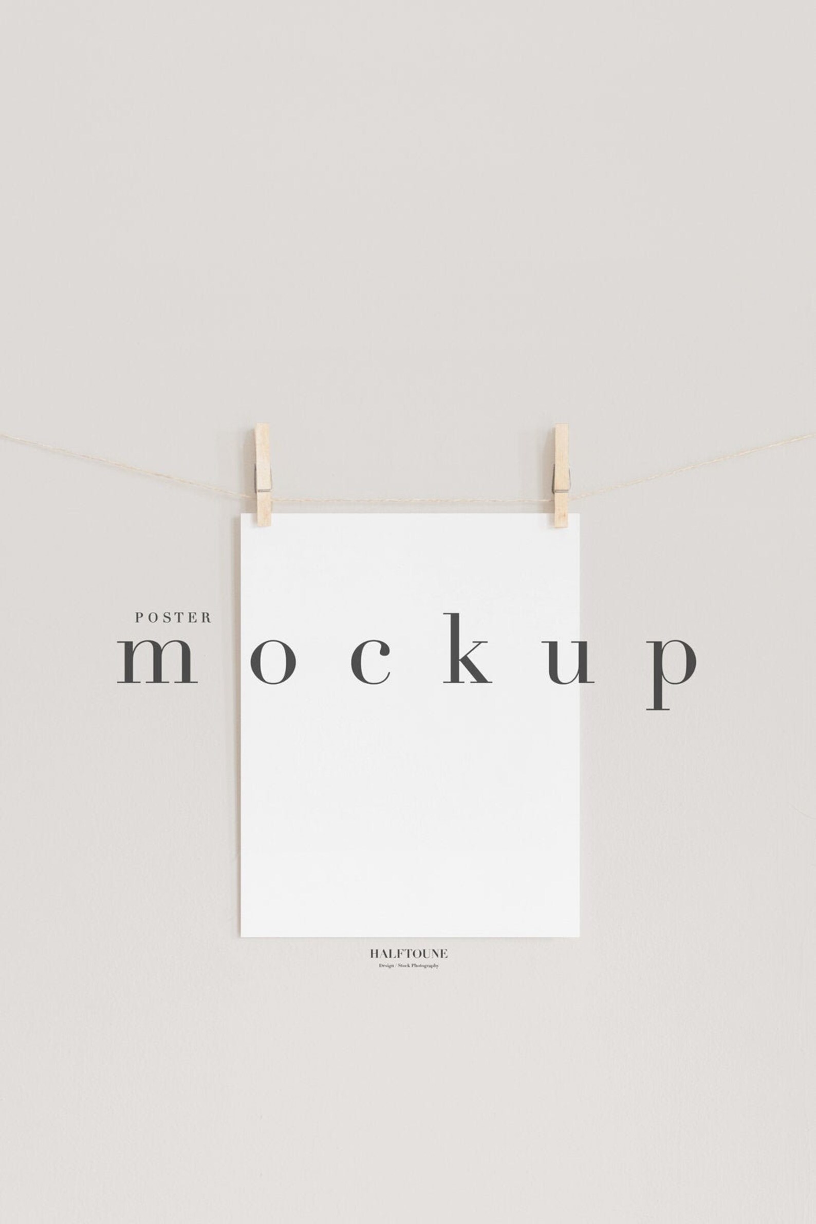 Poster Mockupposter & Pegs Mockupprint Mockupcustomizable | Etsy