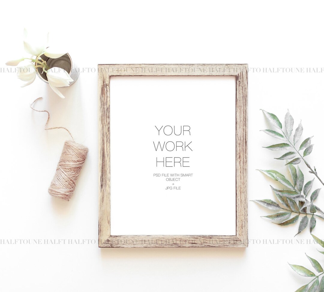 Frame Mockup,oak Frame,mockup Posters,rustic Frame Mockup,styled Stock ...