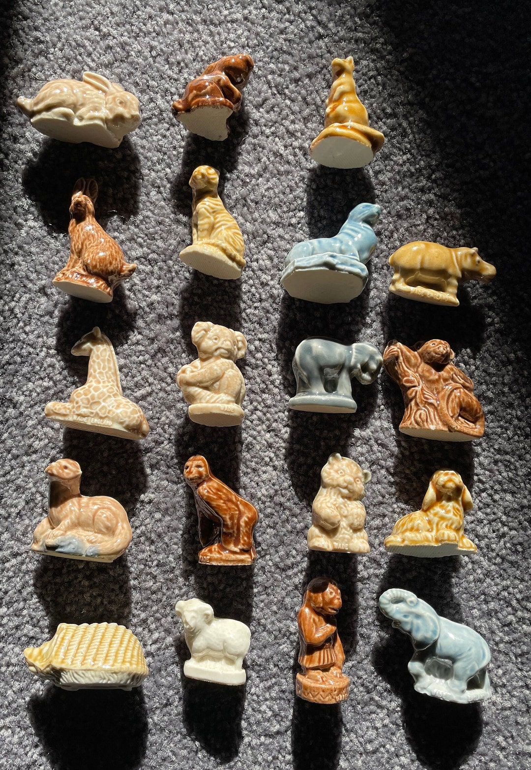 Lot of 19 Different WADE Ceramic Figures Made in England Giraffe ...