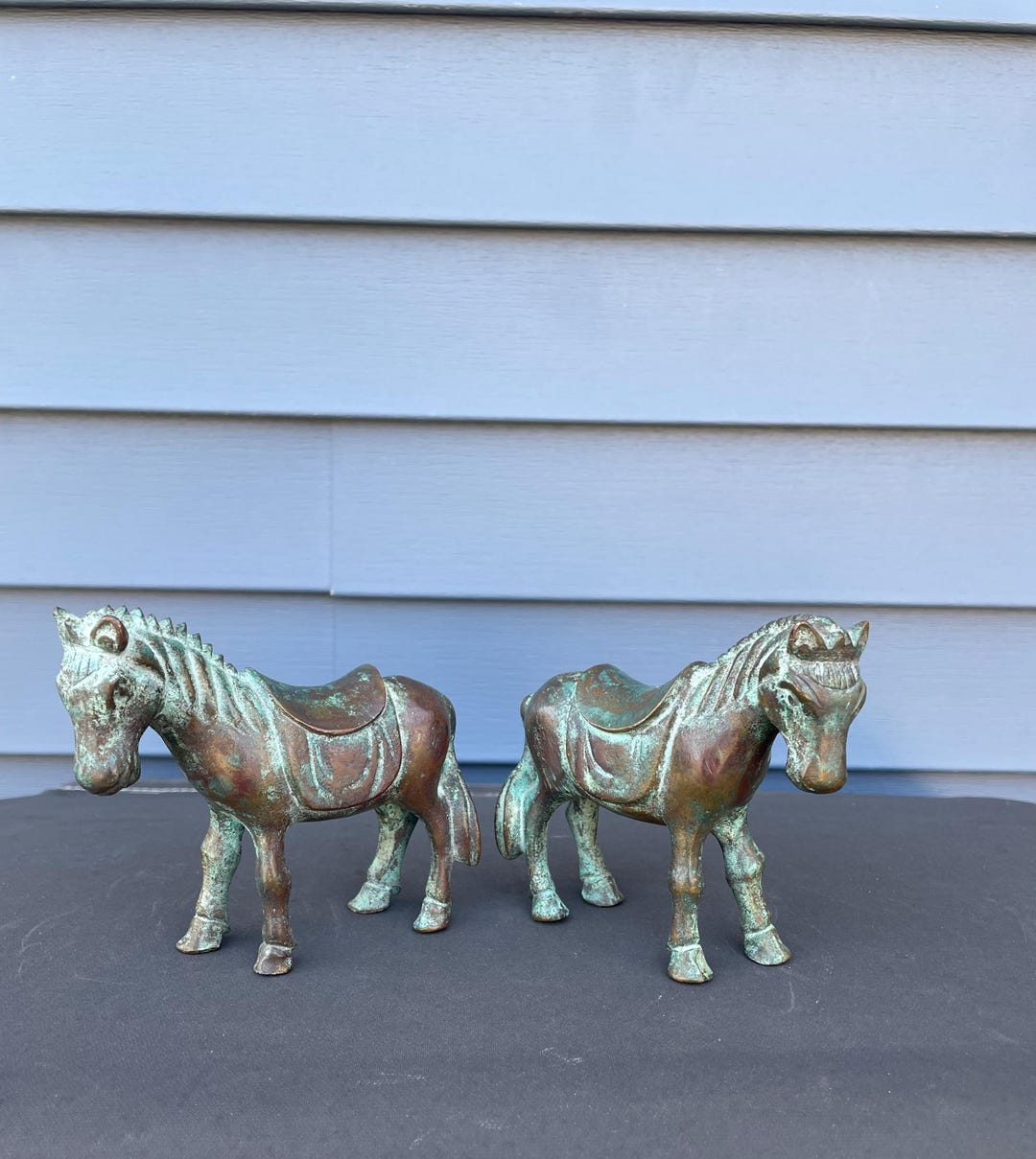 Vintage Metal Tang Horse Sculptures: Chinese War Horse Reproductions - Etsy