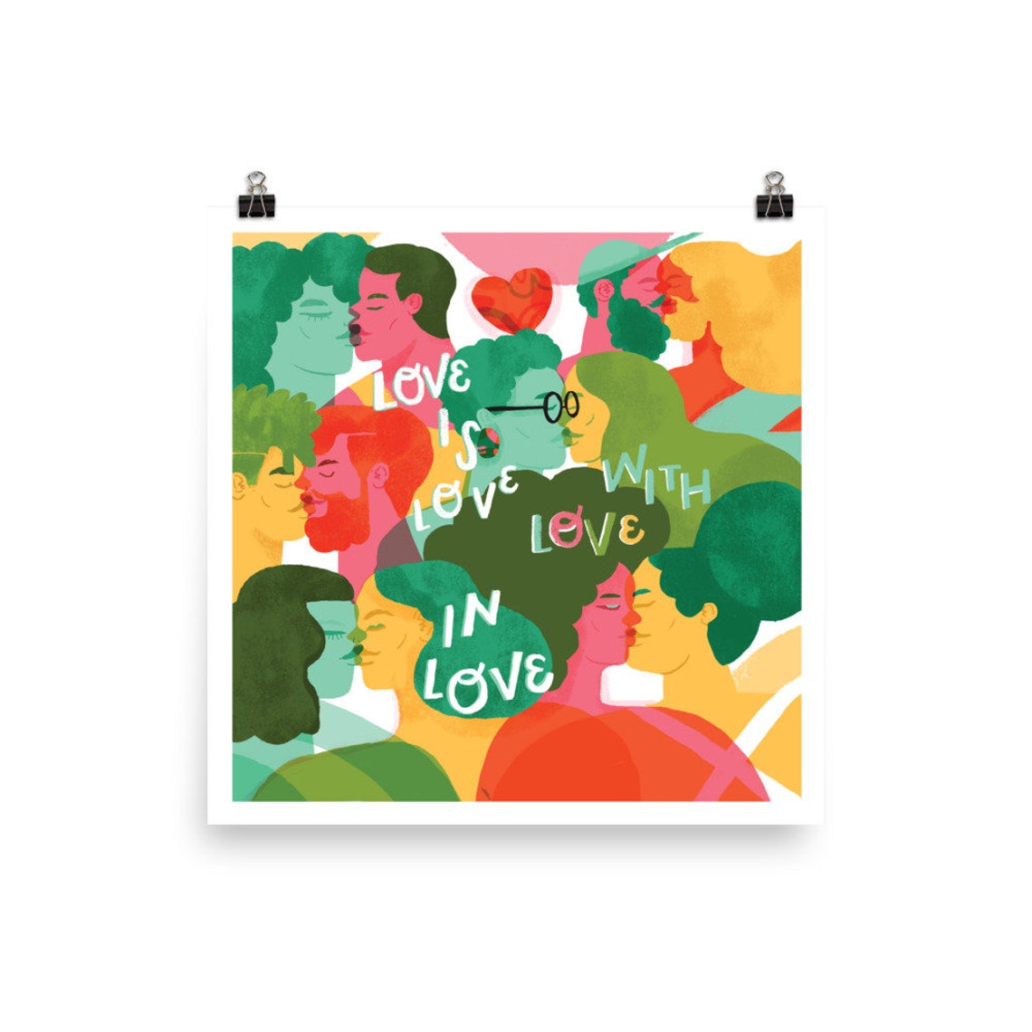 Love is Love Wall Art Print - Etsy