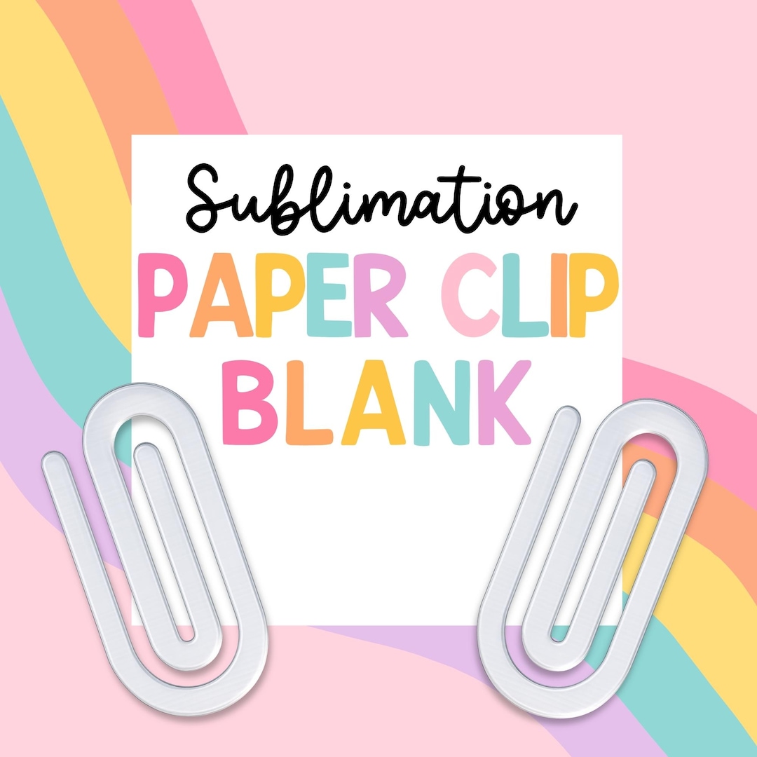 Jumbo Sublimation Paperclip Acrylic - Etsy