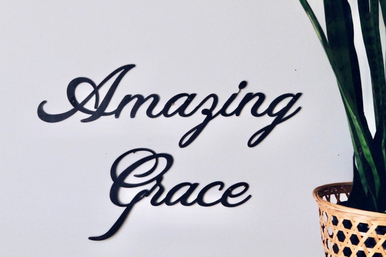 Amazing Grace Metal Sign Metal Wall Art Metal Sign - Etsy