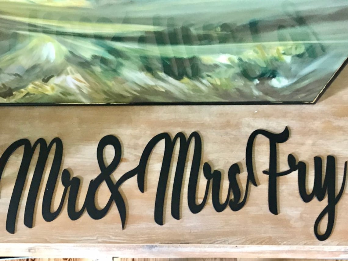 CUSTOM Mr & Mrs Sign/wedding Sign - Etsy