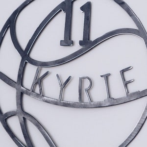 Basketball Sign, Metal Basketball Sign, Metal Kyrie Sign, Metal Home ...
