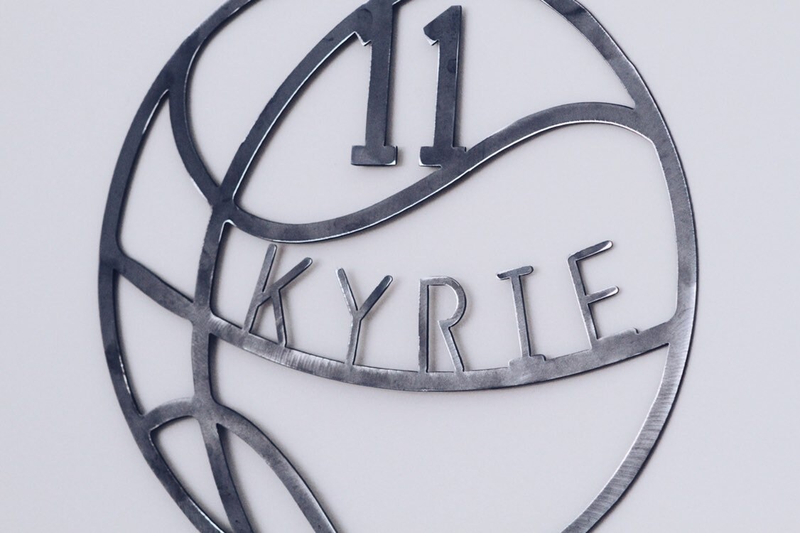 Basketball Sign, Metal Basketball Sign, Metal Kyrie Sign, Metal Home ...