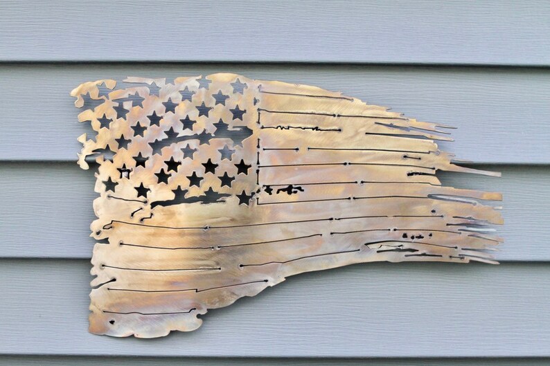 Distressed American Flag - Etsy