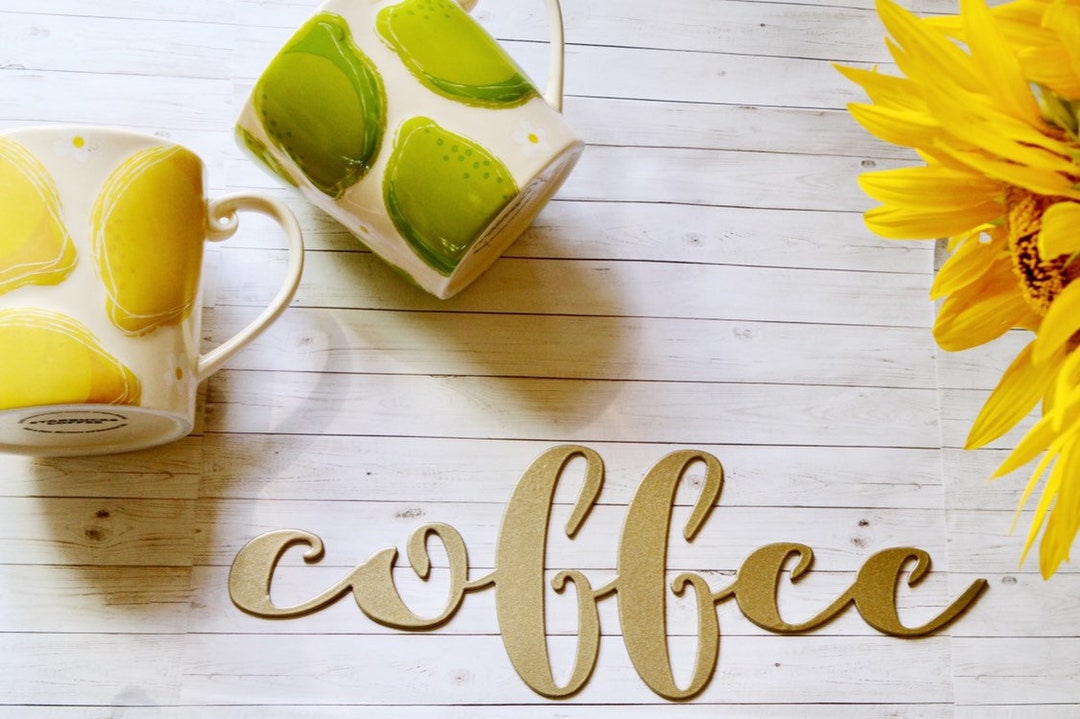 Coffee Sign, Coffee #2 Metal Sign, Metal Word Art Sign, Metal Home ...