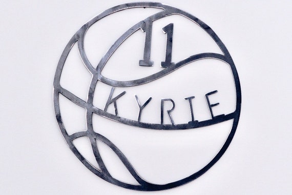 Basketball Sign Metal Basketball Sign Metal Kyrie Sign | Etsy