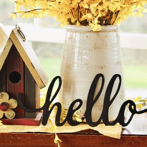 Hello Sign 2, Metal, Wall Artmetal Wall Decor - Etsy