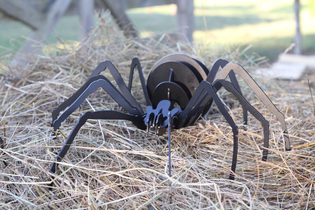 3D Metal Spider / Spider Gift / Halloween Decor / Giant Spider / Black ...