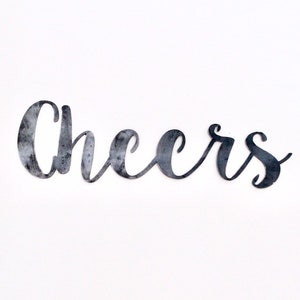 Cheers Sign, Metal, Wall Artmetal Wall Decor - Etsy