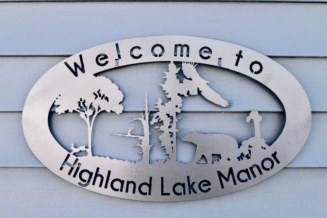 CUSTOM Welcome Sign, Metal Word Art Sign, Metal Sign - Etsy