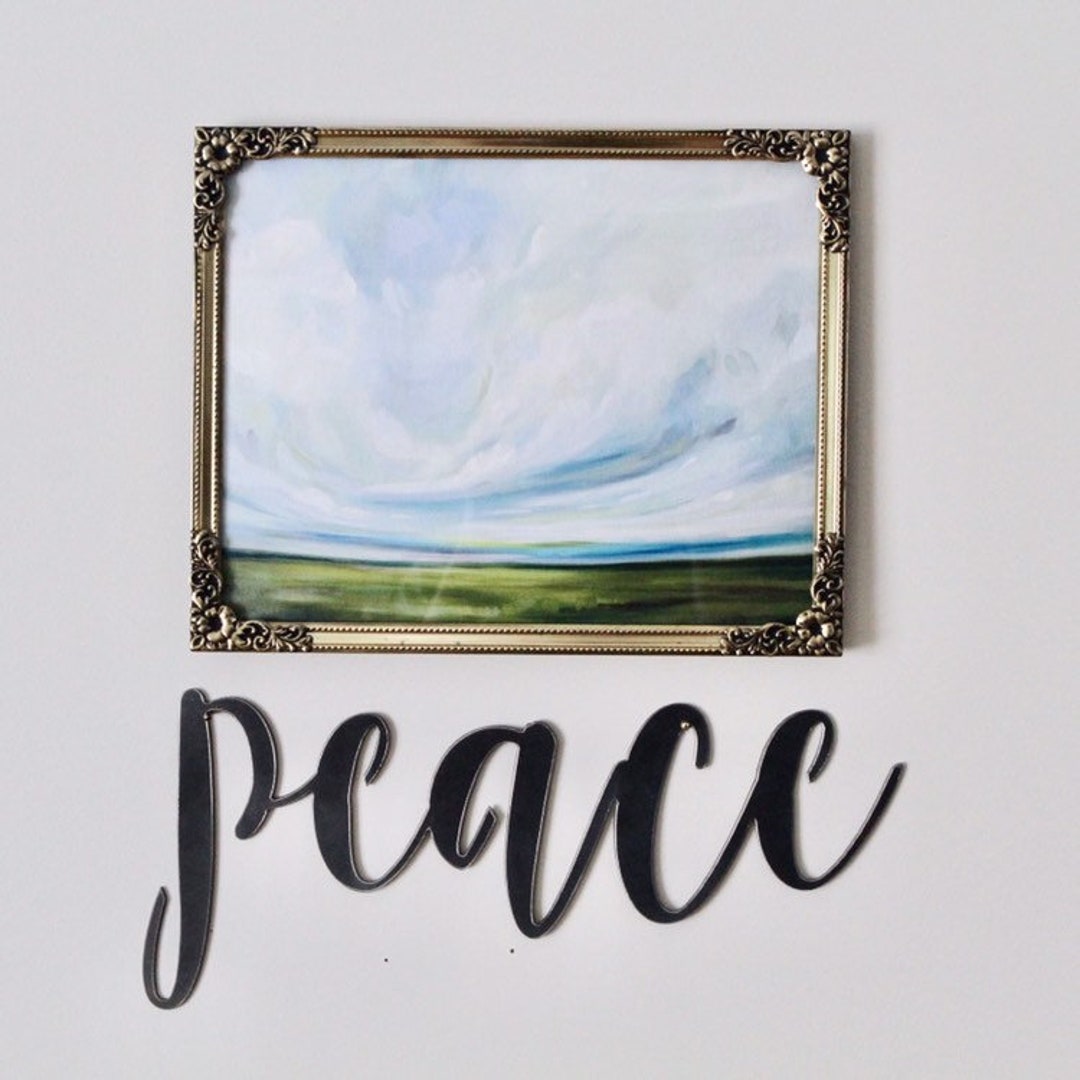 Peace Sign Metal Wall Artmetal Wall Decor - Etsy