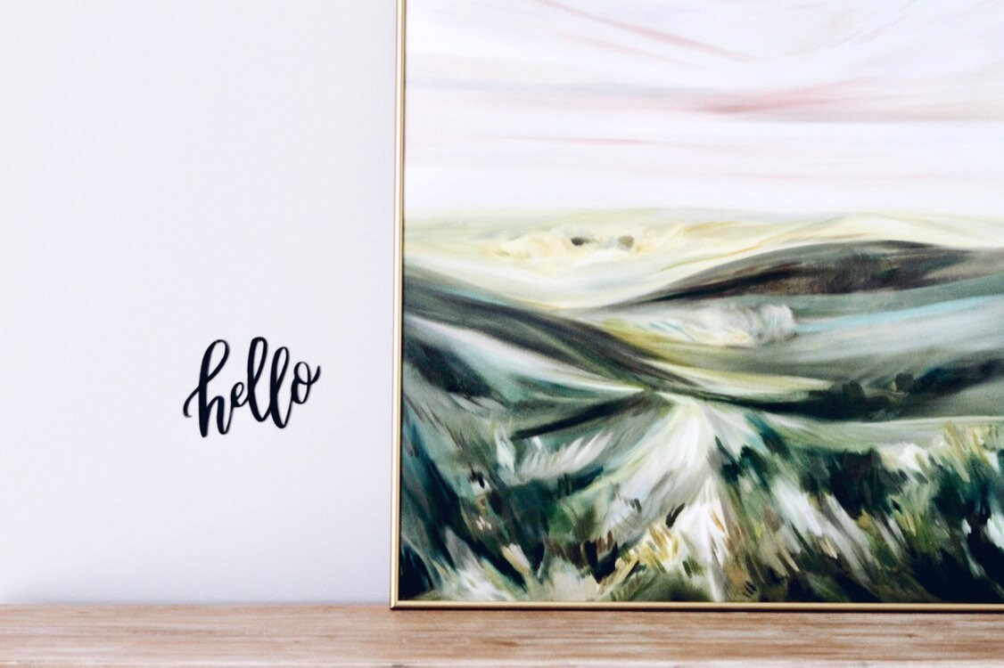 Hello Sign 1 Metal Wall Artmetal Wall Decor | Etsy