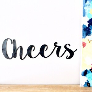 Cheers Sign, Metal, Wall Artmetal Wall Decor - Etsy