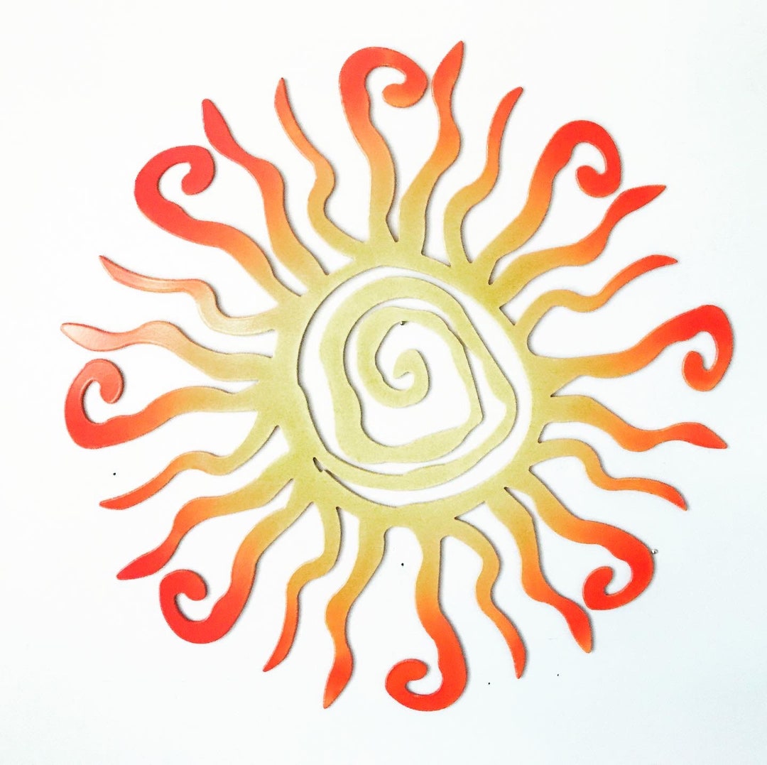Metal Sun, Sunshine, Sun Decoration, Sun #2, Indoor/outdoor Sun Decor ...