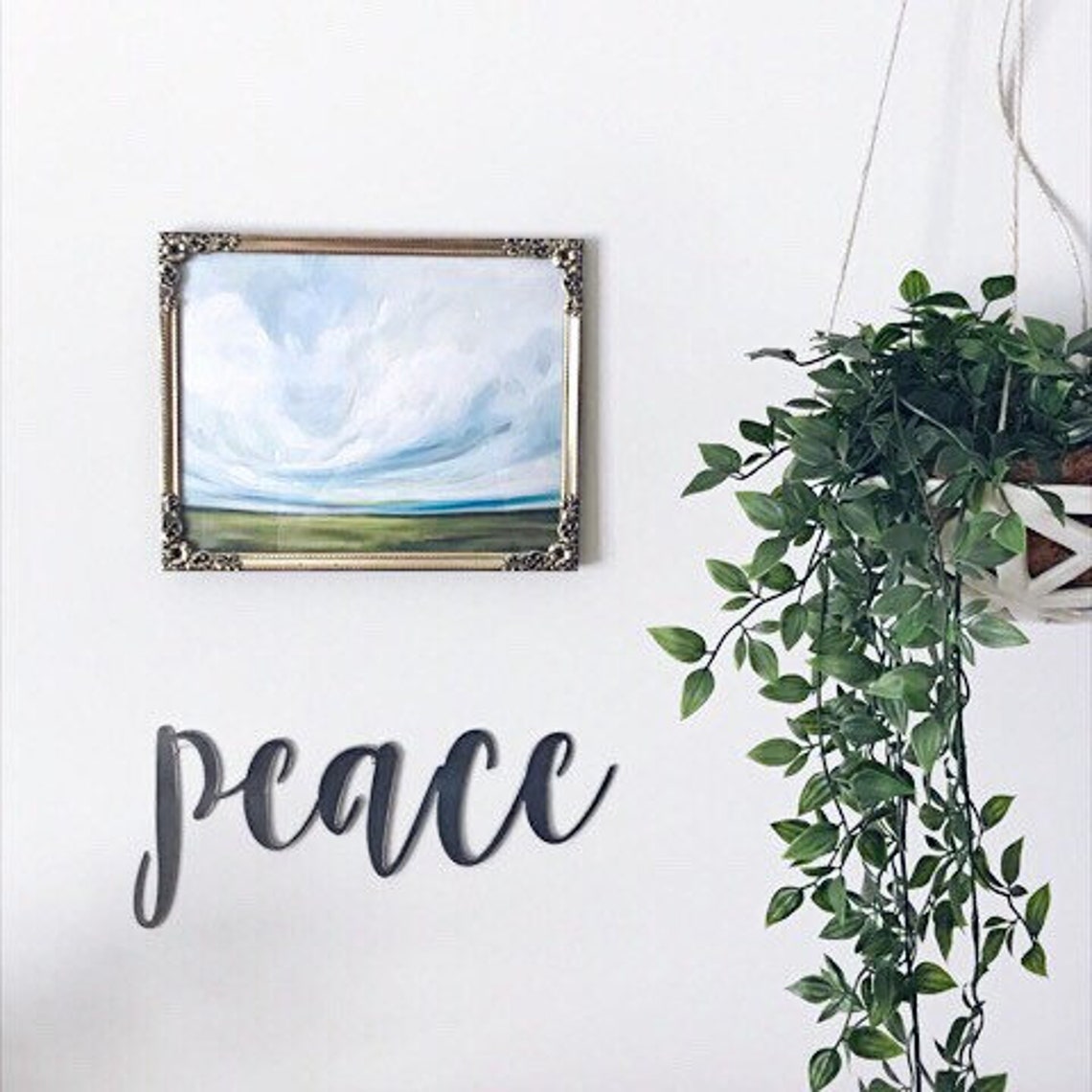 Peace sign metal wall artmetal wall decor | Etsy