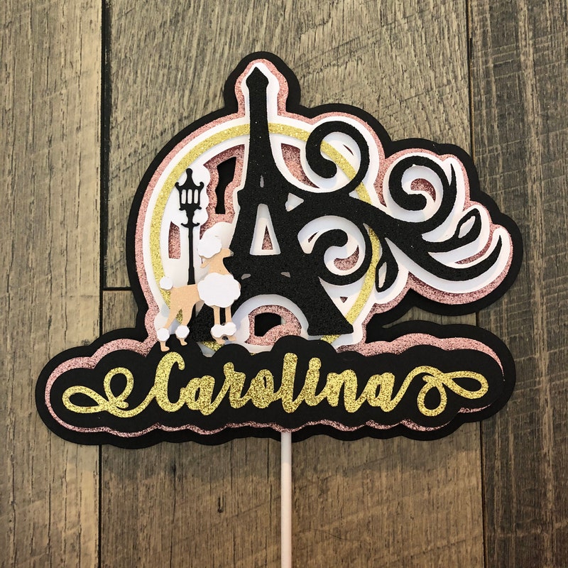 Paris Cake Topper - Etsy