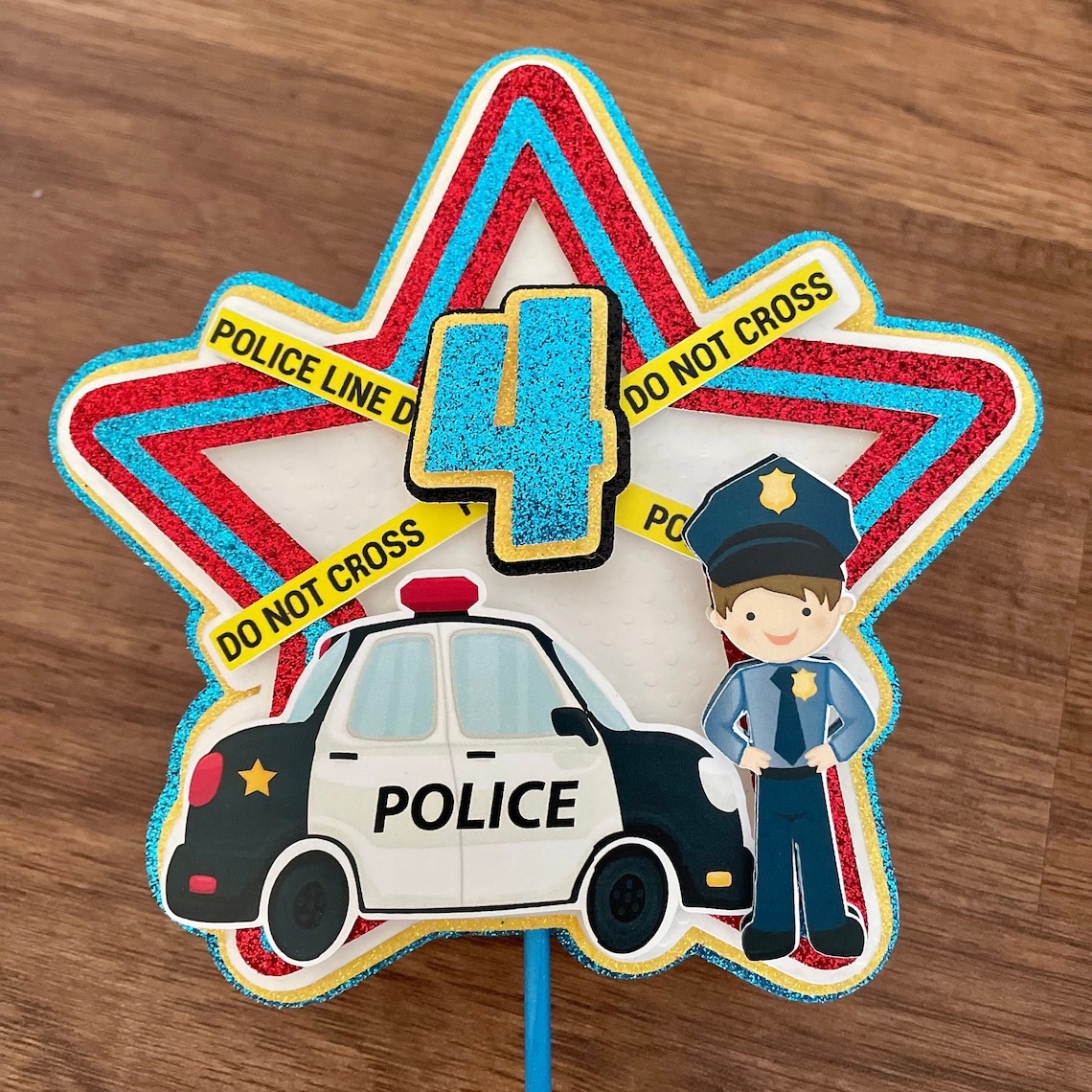 Police Kids Cake Topper Police Officer Cake Decor Police | Etsy