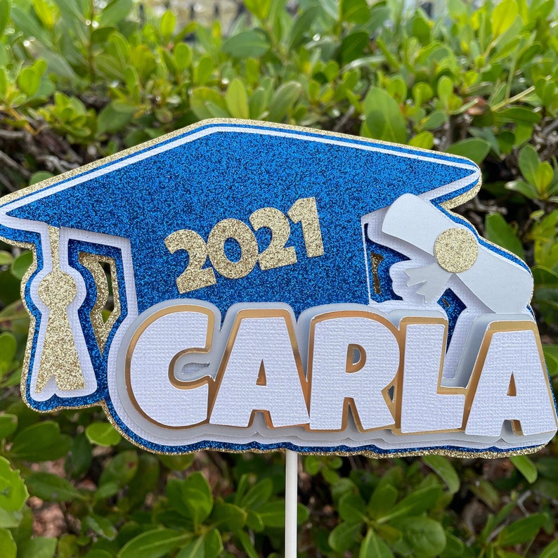 Graduation Cake Topper Personalized Graduation Topper Grad | Etsy