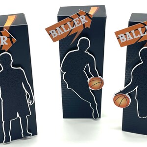 Basketball Favor Box, Basketball Birthday Theme, Party Favor Boxes ...