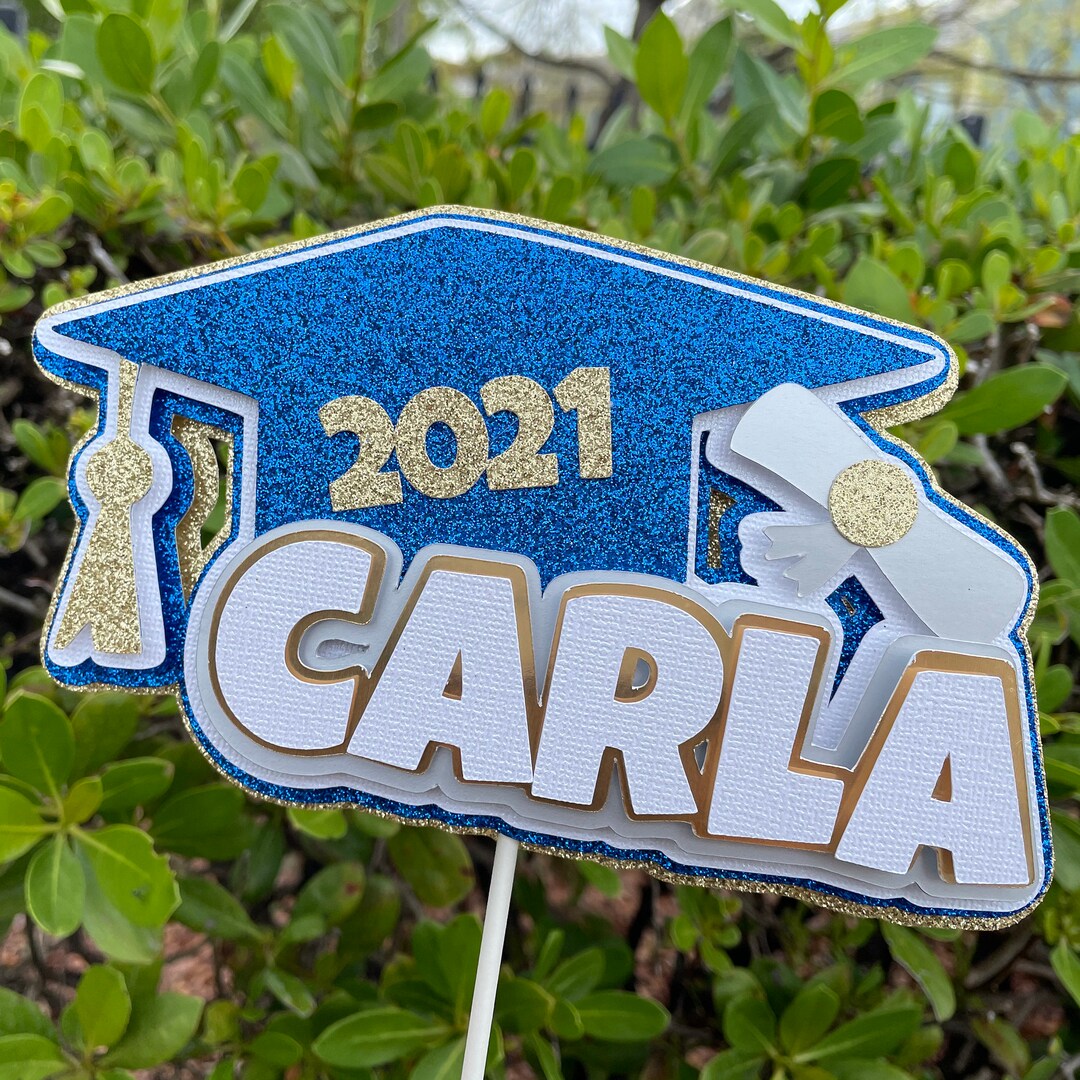 Graduation Cake Topper, Personalized Graduation Topper, Grad Cake ...