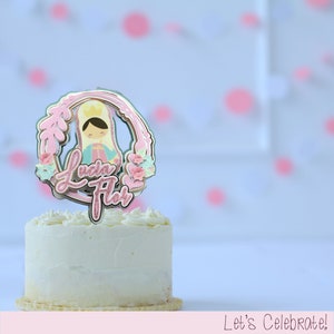 Baptism Cake Topper, Custom Cake Topper, Virgin Mary, Virgencita, First ...