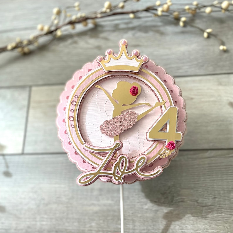 Ballerina Cake Topper Ballerina Party Ballet Birthday - Etsy