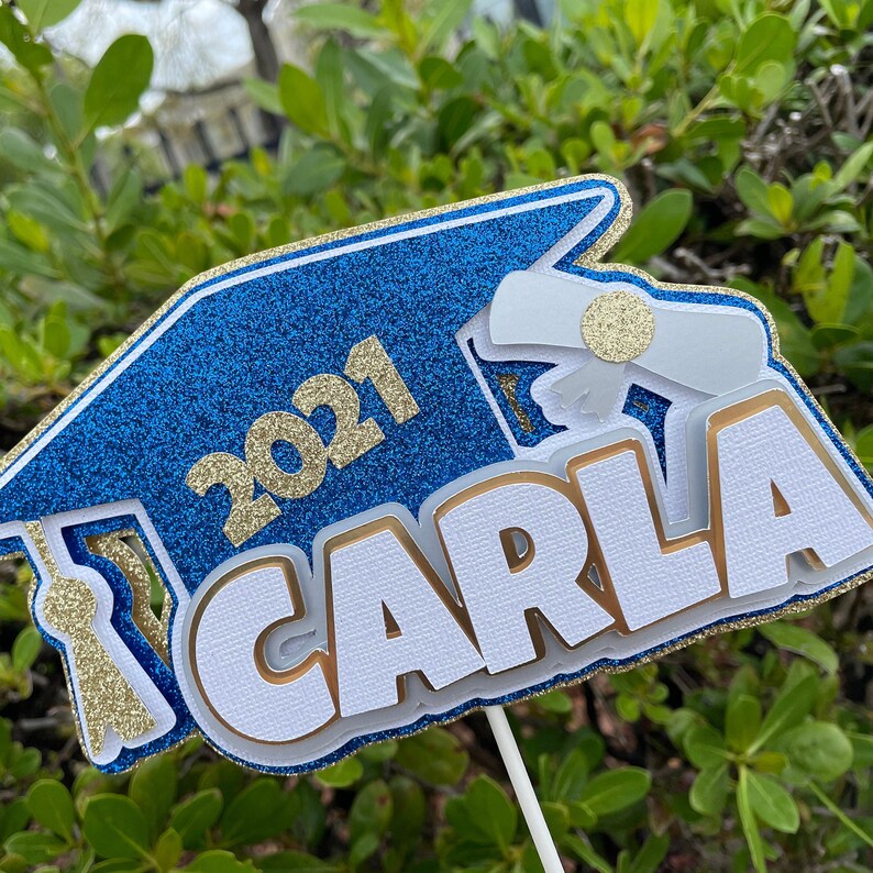Graduation Cake Topper Personalized Graduation Topper Grad | Etsy