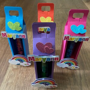 Rainbow Favor Box, Rainbow Theme Birthday, Rainbow Party Favors ...