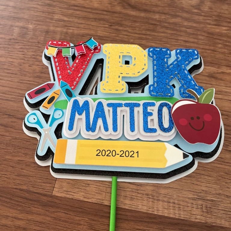Handmade VPK Cake Topper, Graduation Party Decoration - Etsy